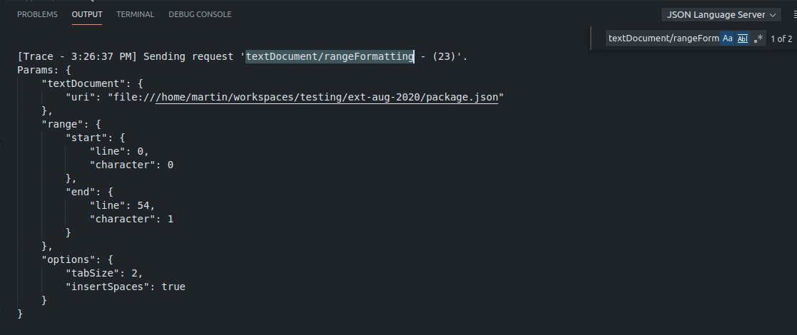 Json No Longer Following Tabsize Setting When Formatting Document · Issue 86709 · Microsoft