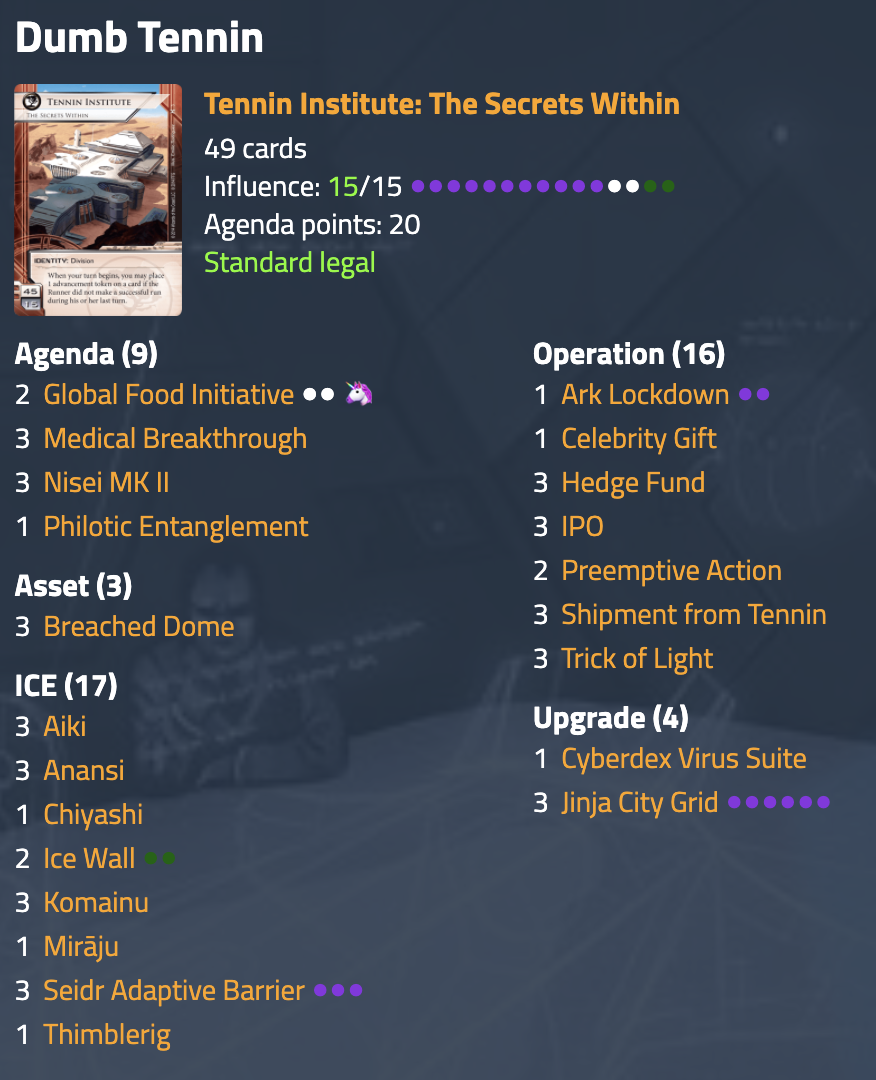"Illegal" Decks Change to Legal on Selection · Issue #5066 · mtgred/netrunner · GitHub