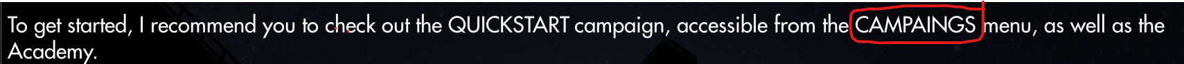 Typo in early game recommendations to check out QS campaign and Academy · Issue #72 ...