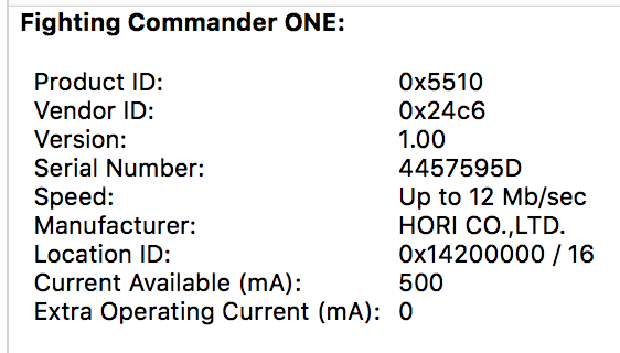 Hori Fighting Commander ONE Xbox version · Issue #666 · 360Controller/360Controller · GitHub