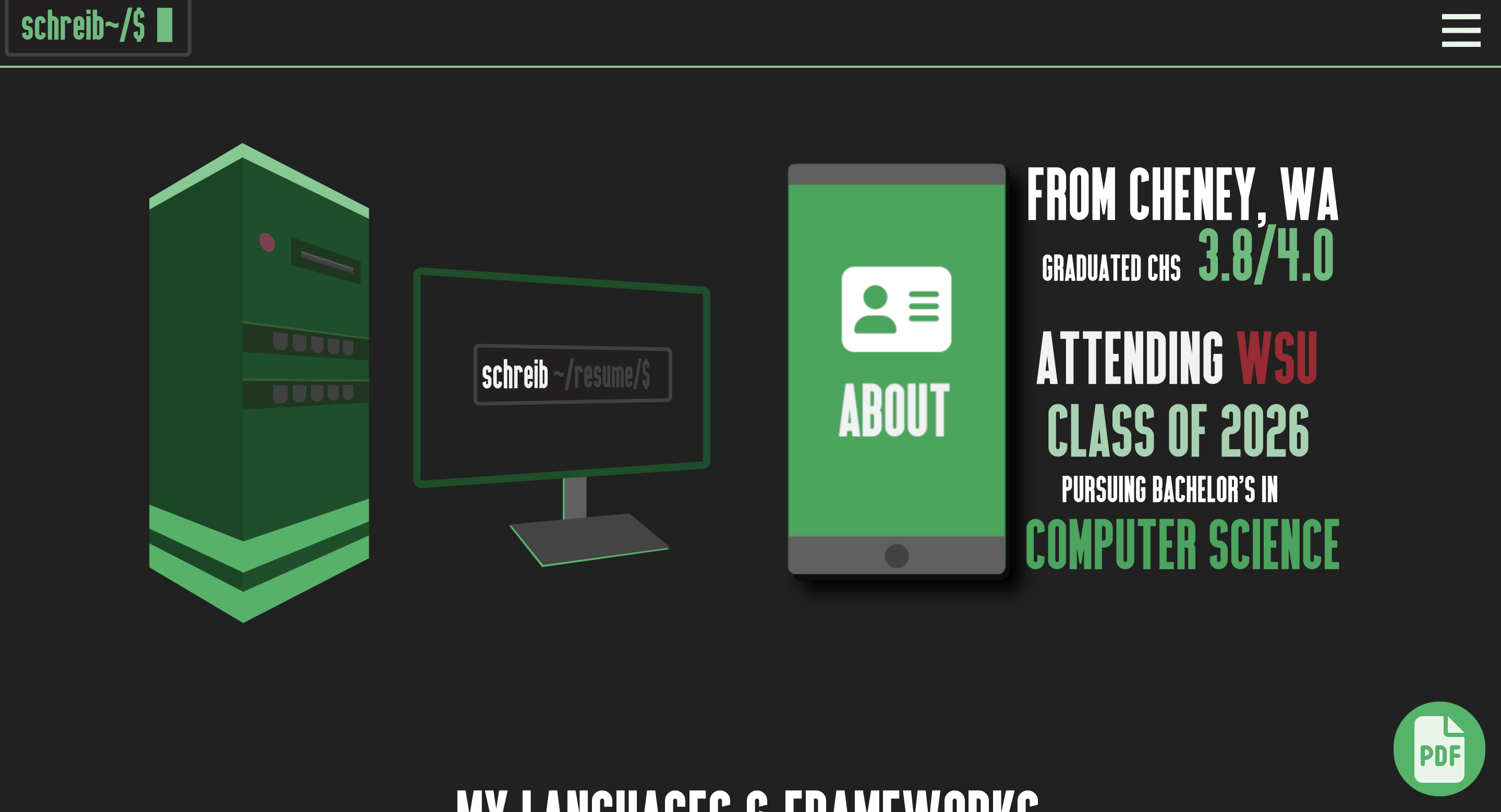 GitHub - bens-schreiber/portfolio-2022: A portfolio made for FBLA 2022 in React