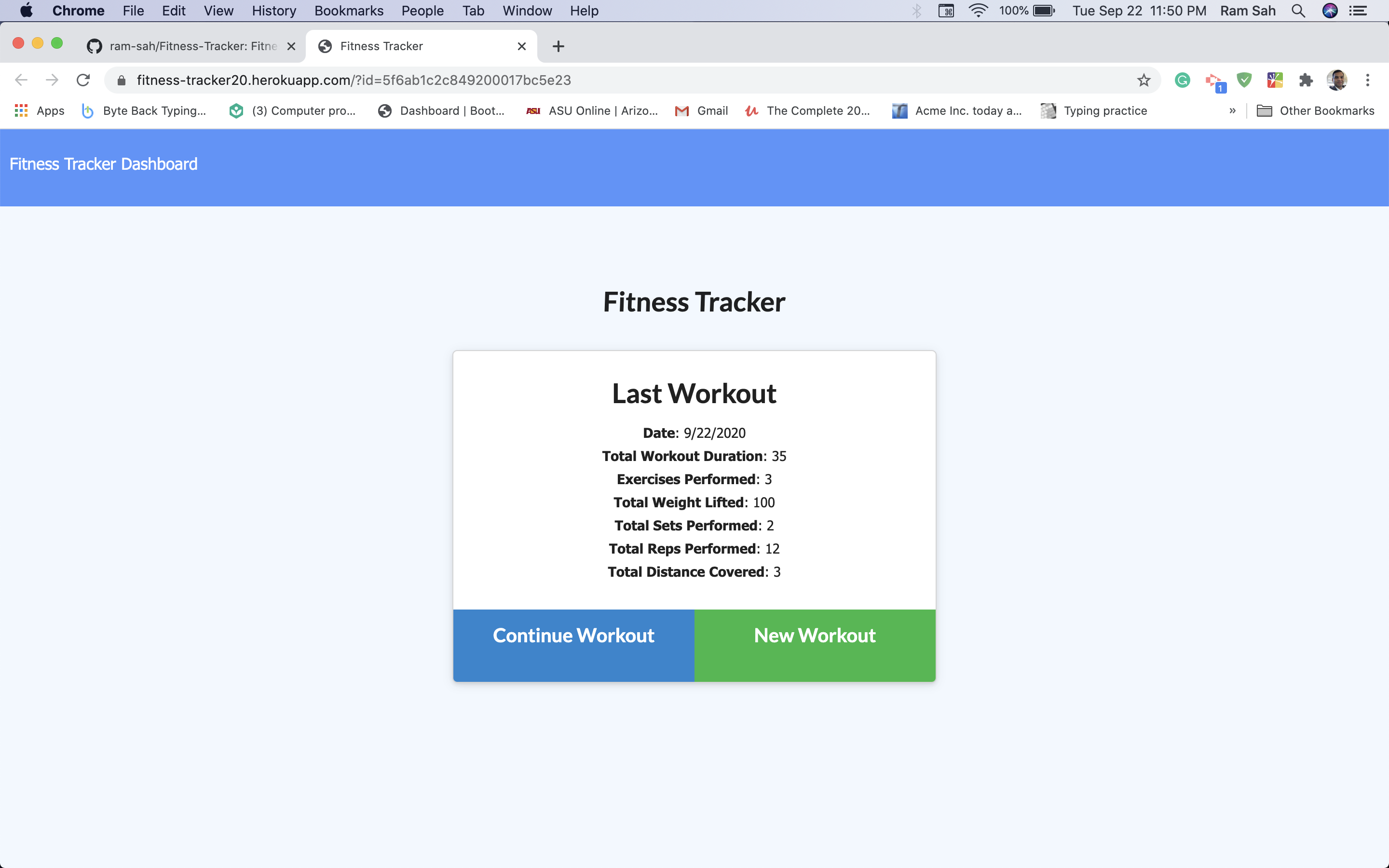 GitHub - ram-sah/Fitness-Tracker: Fitness Tracker is an Application to ...