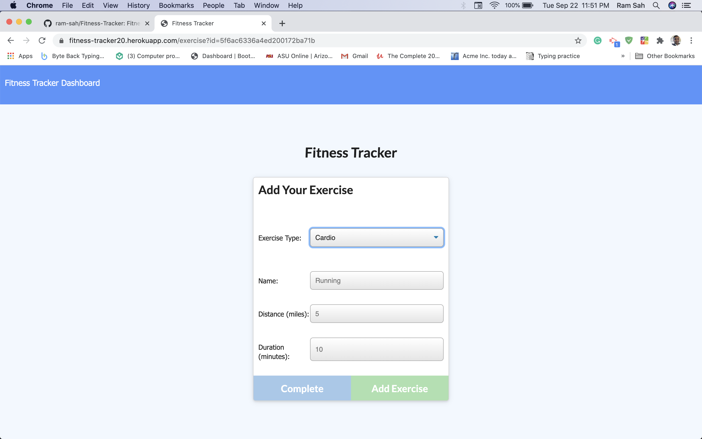 GitHub - ram-sah/Fitness-Tracker: Fitness Tracker is an Application to ...