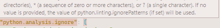 `python.linting.ignorePatterns` config value is ignored even if `python.analysis.ignore` is not ...