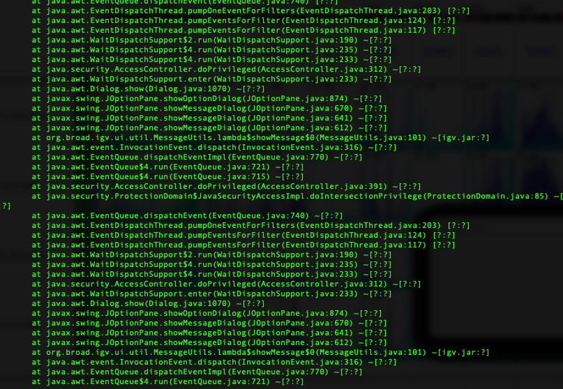 Recurring error messages on removing Gencode track · Issue #895 · igvteam/igv · GitHub