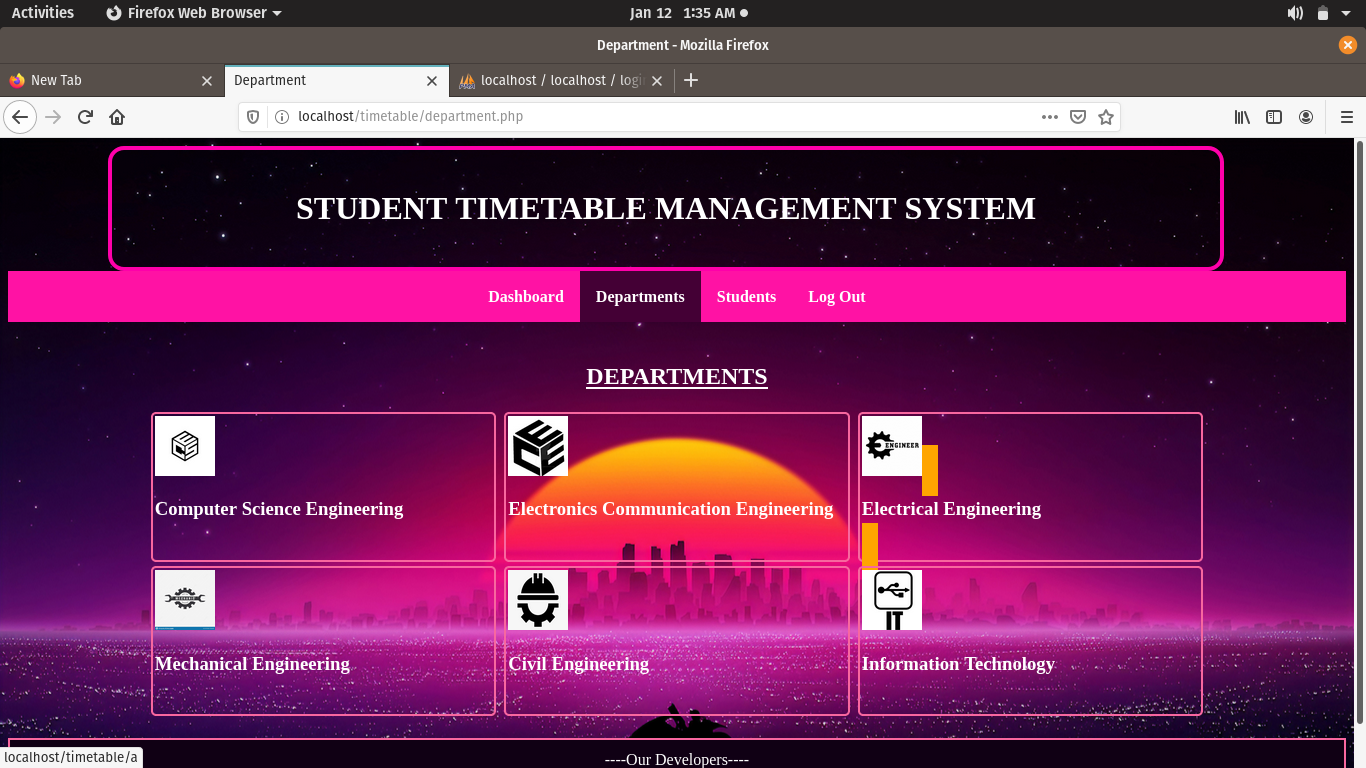 GitHub - anshugupta8/Student-Timetable-Management-System: A interactive ...