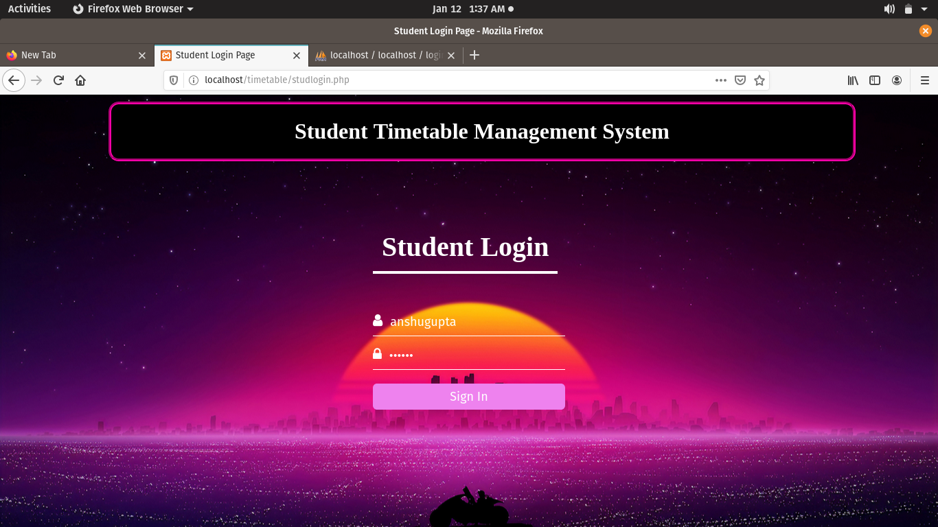 GitHub - anshugupta8/Student-Timetable-Management-System: A interactive ...
