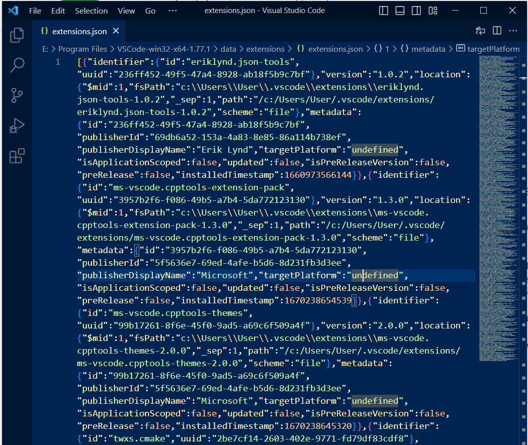 extentsions not found after migration to portable mode · Issue #179554 · microsoft/vscode · GitHub