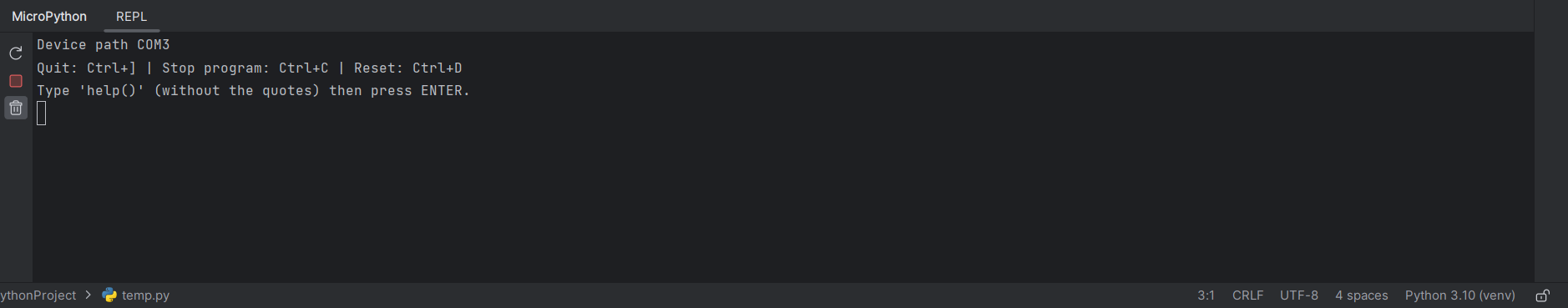 No Output In Repl Terminal · Issue 236 · Jetbrains Intellij Micropython · Github