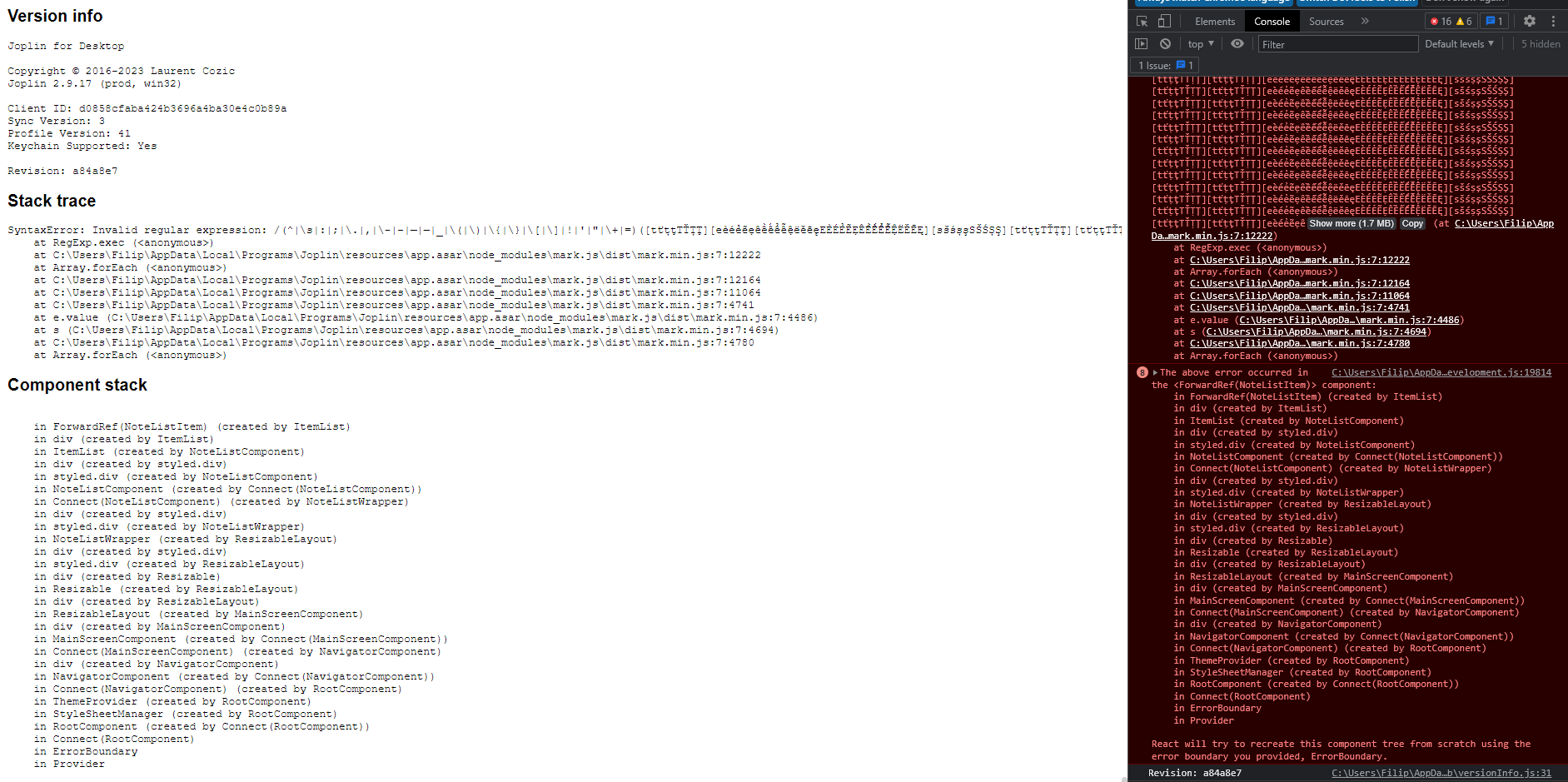 App freezes and displays fatal error when text provided in the search bar is too long · Issue ...