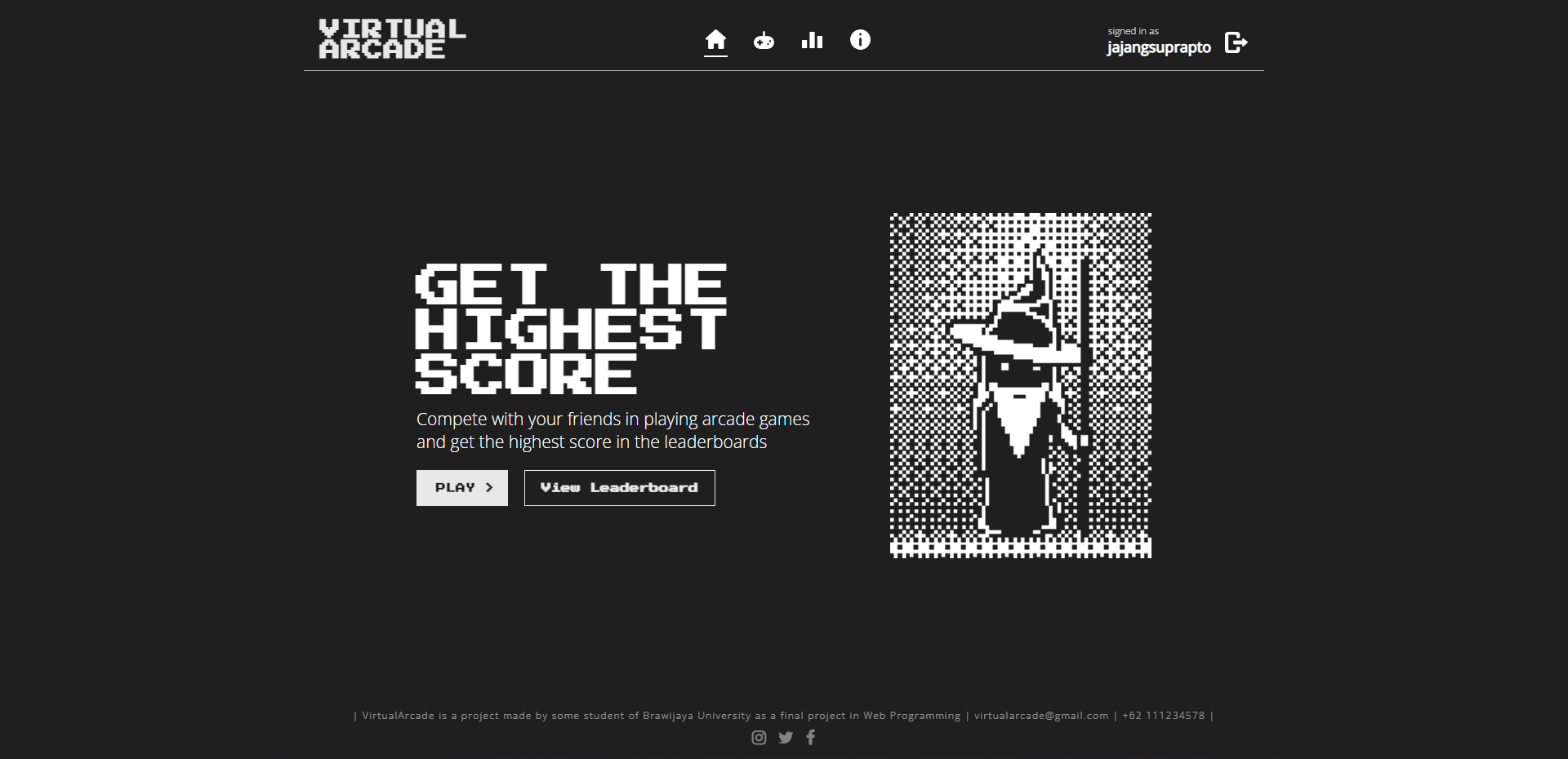 GitHub - abelramadhan/VirtualArcade: Project Akhir Pemweb