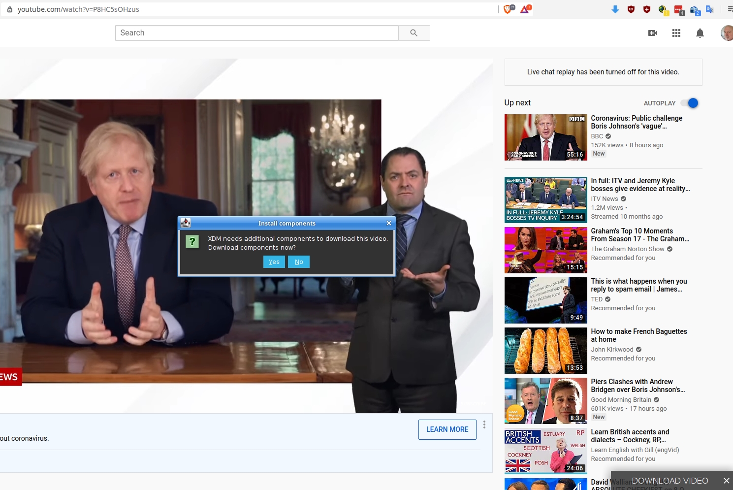 XDM Needs Additional Components To Download This Video · Issue #145 ...