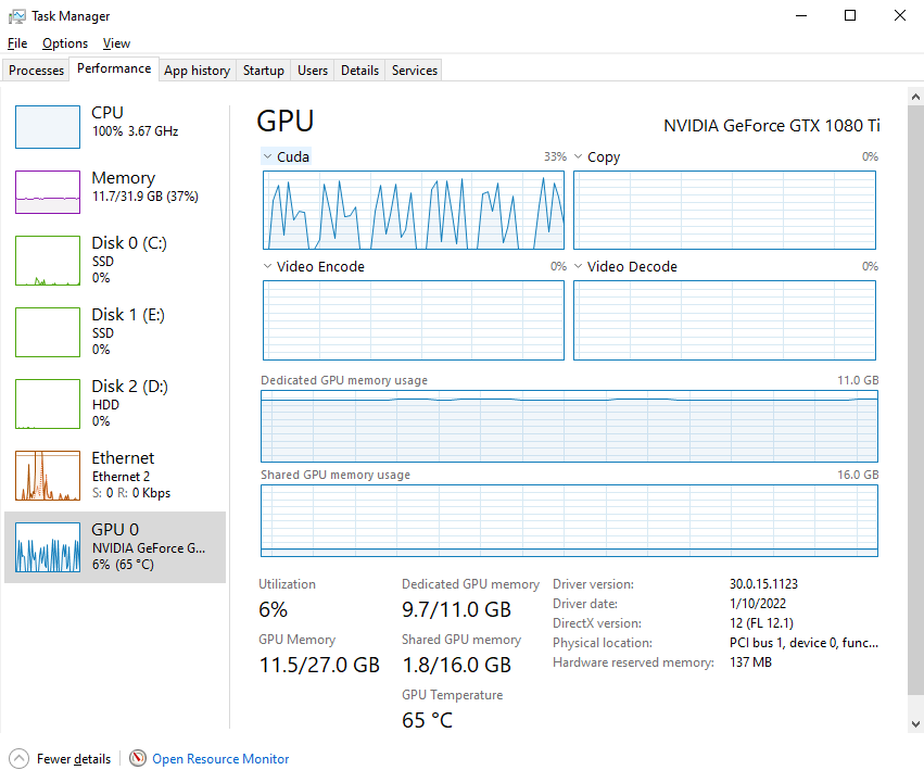 Train Model on GPU but CPU usage is 100% · Issue #11705 · ultralytics/yolov5 · GitHub