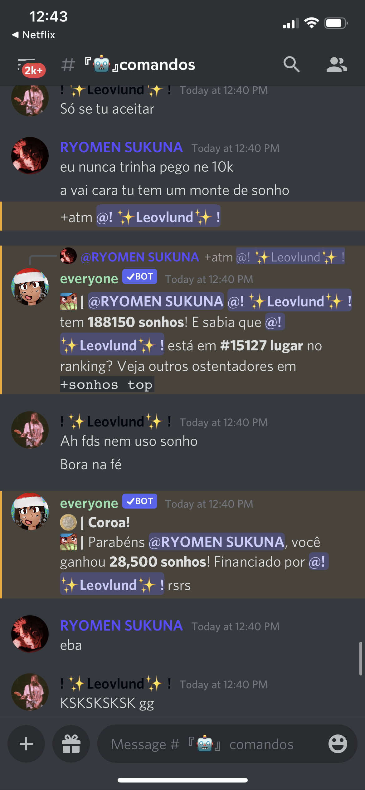 Acho que encontrei um bug no coinflip · Issue #313 · LorittaBot/DreamLand · GitHub