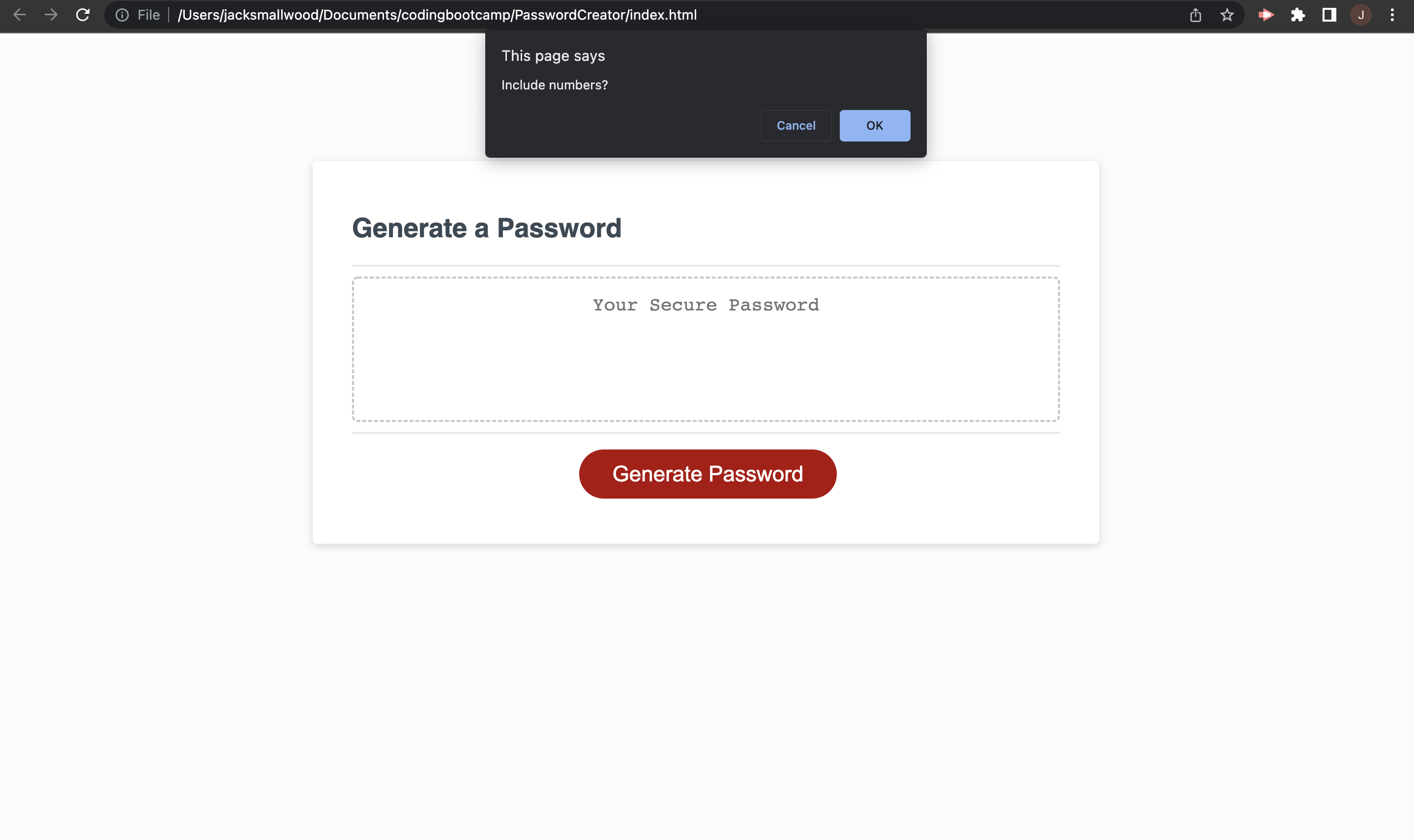 GitHub - jsmall4/password-creator
