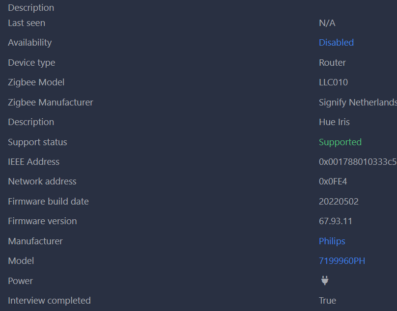 Hue iris uncontrollable after pairing. (works fine with ZHA and Deconz) · Issue #19703 · Koenkk ...