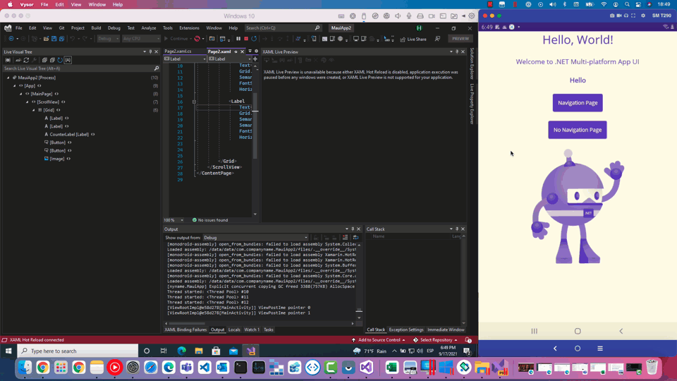 [Bug] Replacing MainPage with a NavigationPage does not work · Issue #2517 · dotnet/maui · GitHub