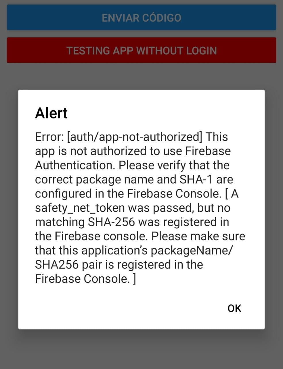 [🐛] I Don T Receive Sms Message Status Code 17093 · Issue 6859 · Invertase React Native