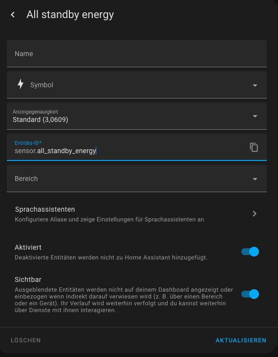 Sensor "All standby energy" does not reset · Issue #1884 · bramstroker/homeassistant-powercalc ...