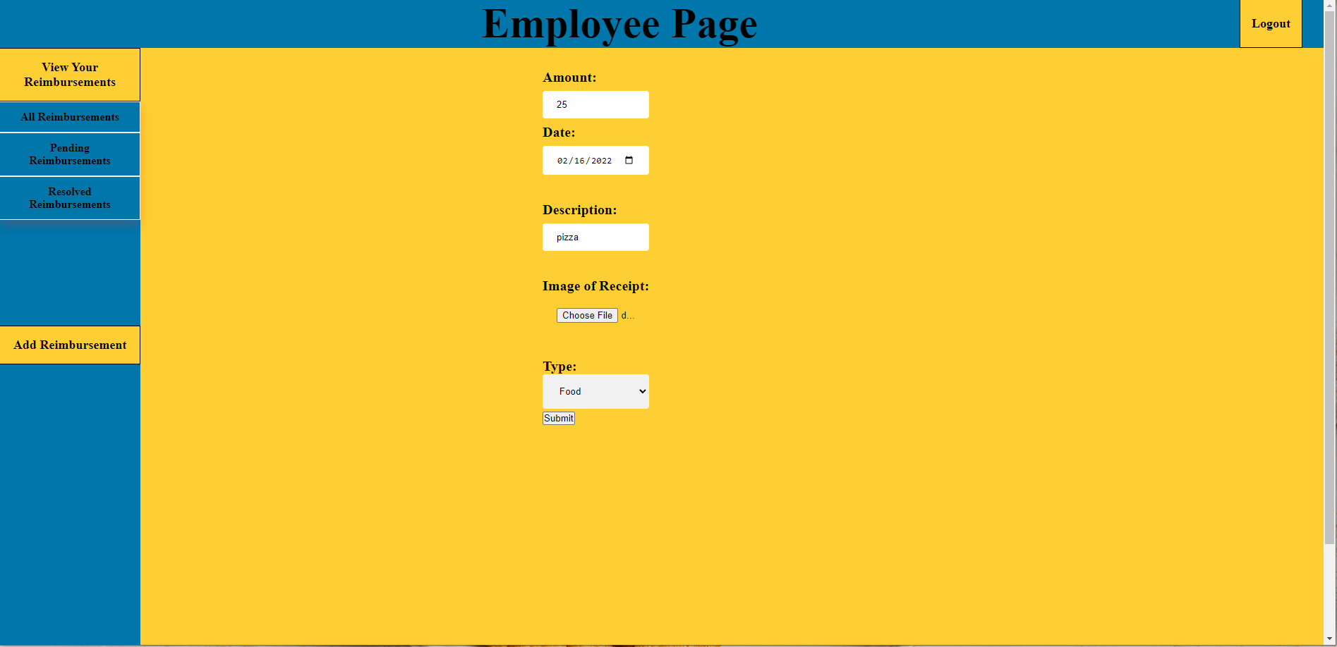 GitHub - wumby/Expense-Reimbursement-System
