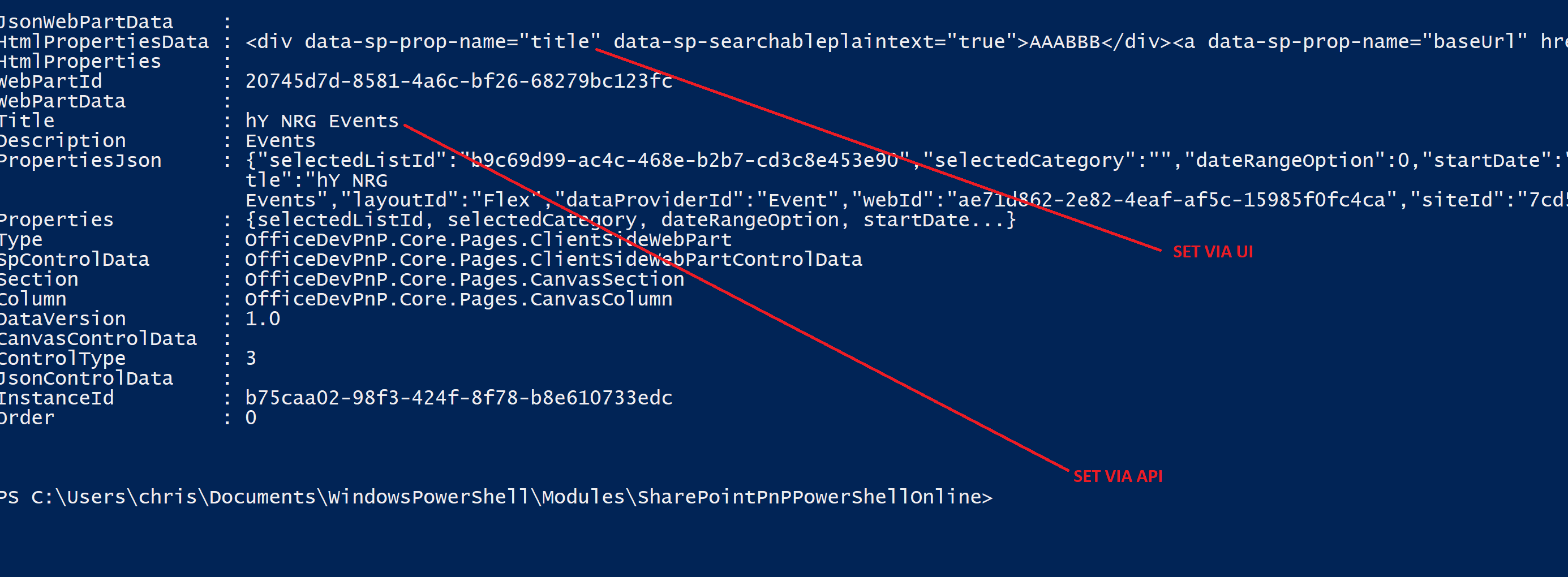 Cannot update TITLE for a webpart when adding via Add-PnPClientSideWebPart · Issue #1127 · pnp ...