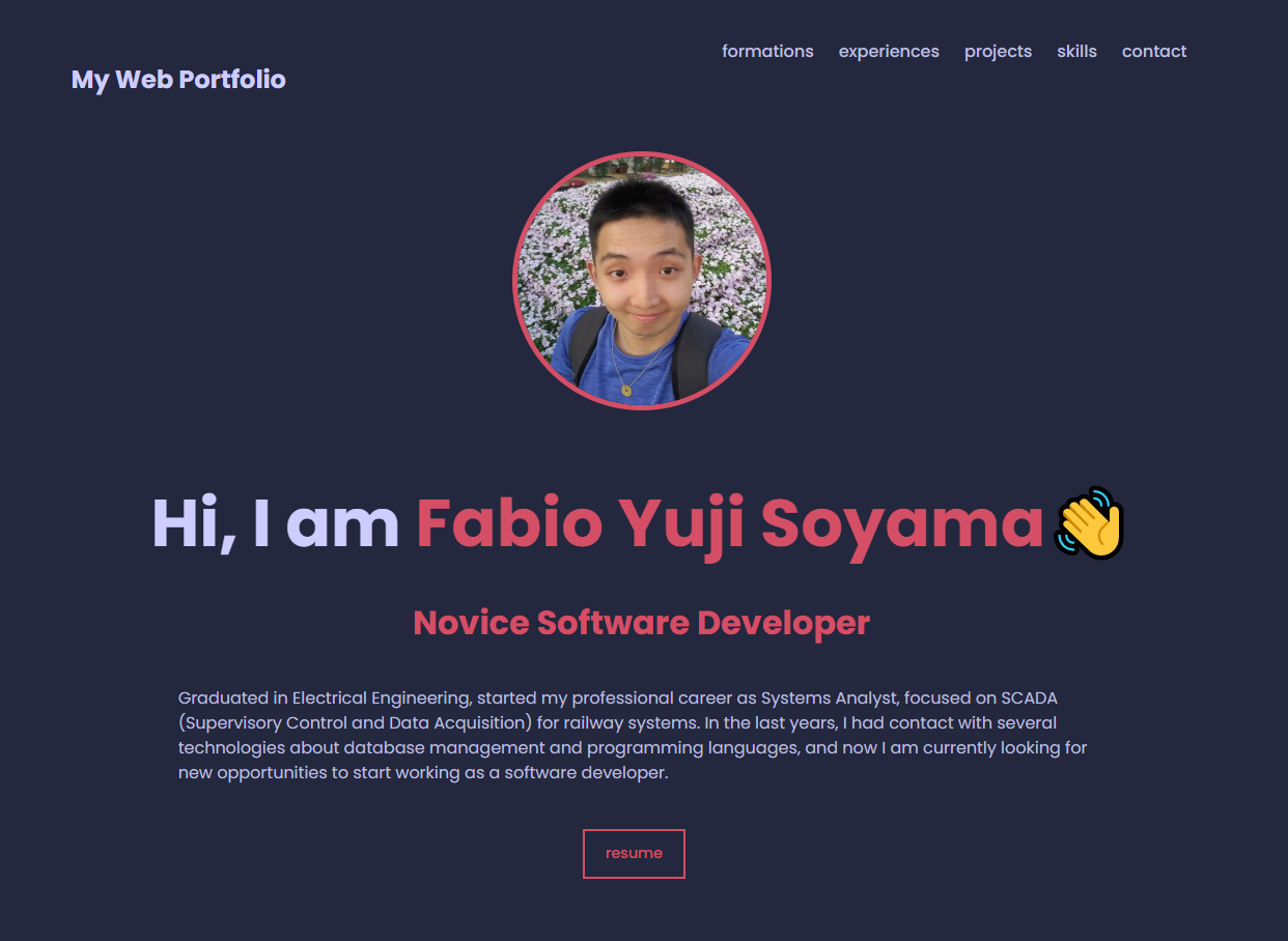 GitHub - yujisoyama/webportfolio: Clean and simple web portfolio using React and hosted in Firebase