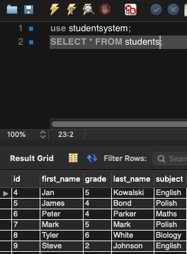 GitHub - erykszczesniak/Studentsystem: Student System to register students with their grades of ...