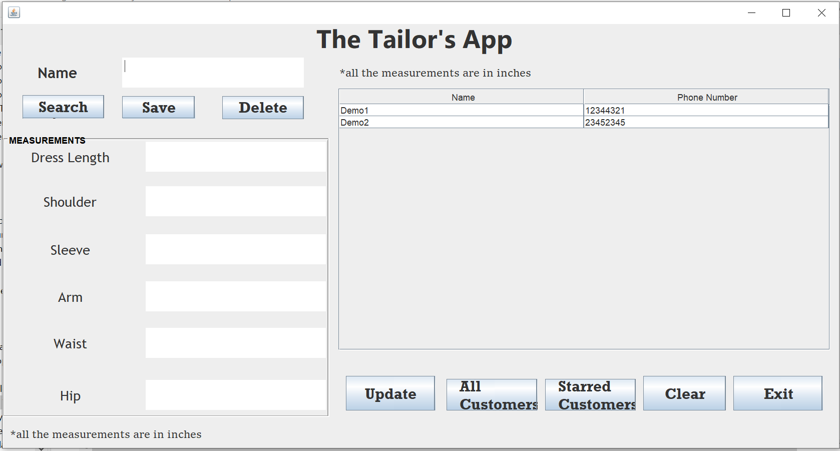 GitHub - Ayesha-Adhikari/The-Tailor-s-App: This application maintains a ...