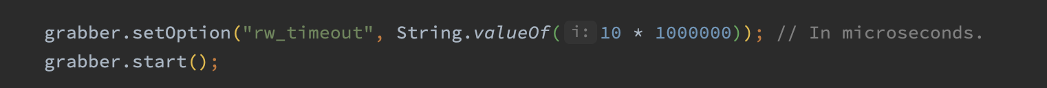 javacv recording camera playback stream to mp4 file, at the end there was a pause of nearly two ...