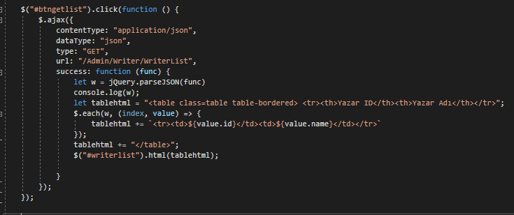 GitHub - imserhatdemir/dotnetcore_ajax_crud: asp.net core ajax crud işlemleri