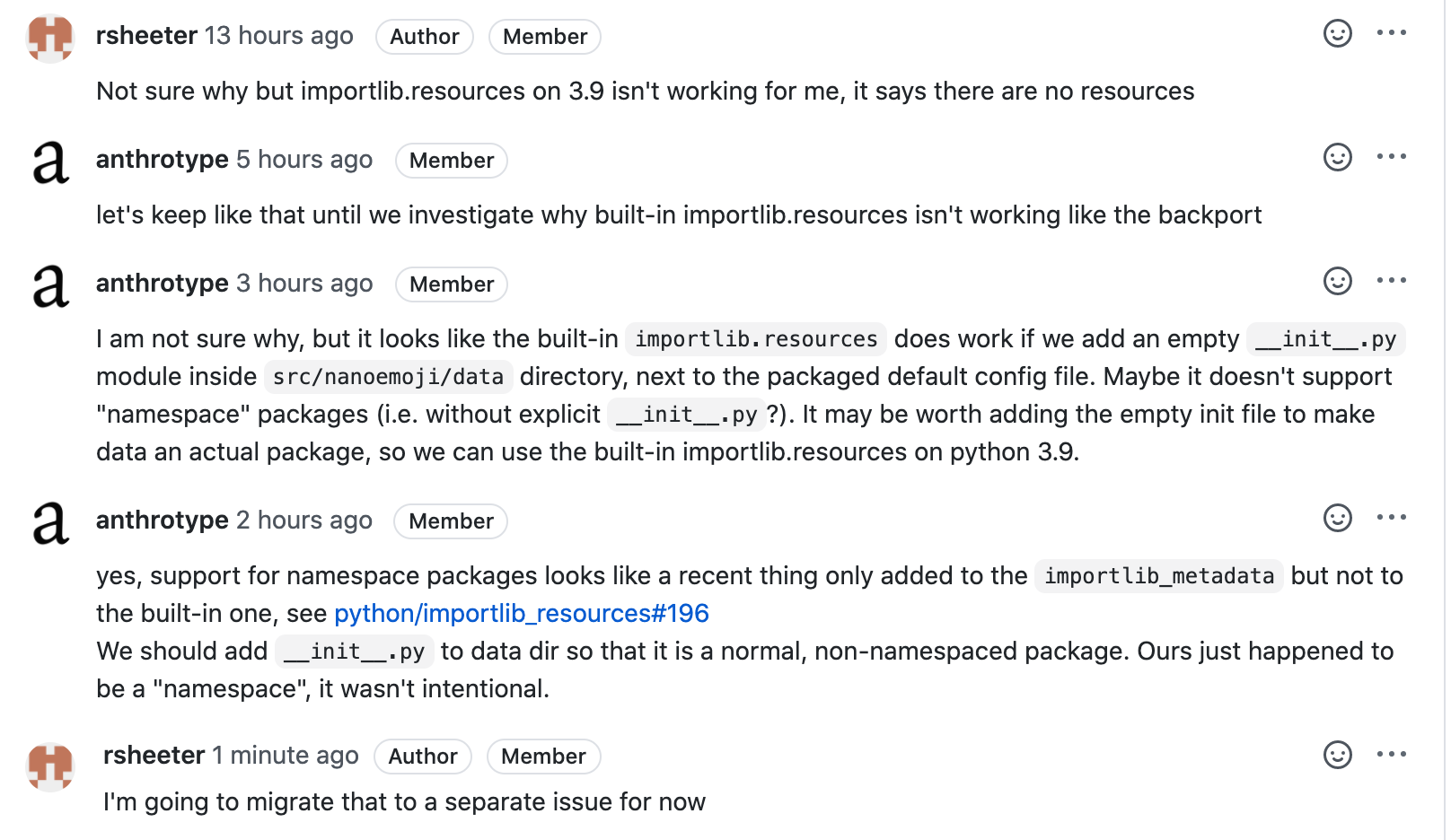 Make importlib.resources work on py3.9 · Issue #198 · googlefonts/nanoemoji · GitHub