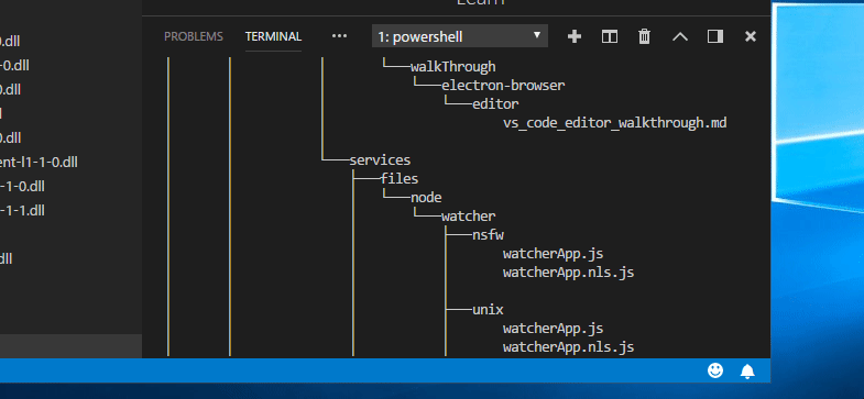 1.26 Insider: Terminal selection scrolls up and down with the terminal ...