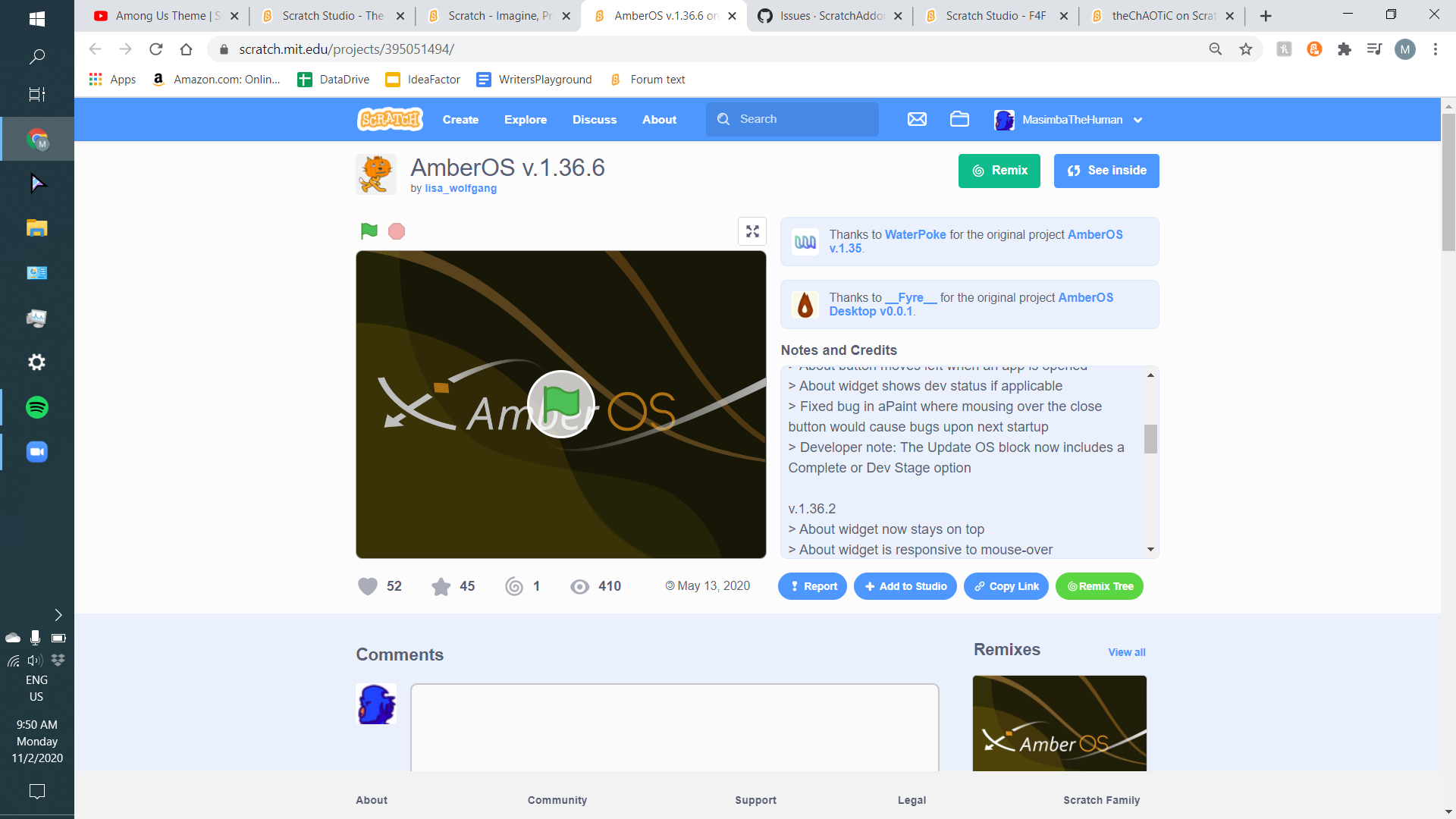 tab completely breaks · Issue #634 · ScratchAddons/ScratchAddons · GitHub