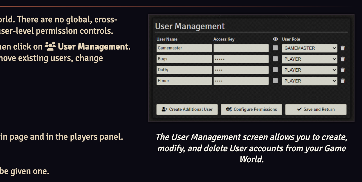 KB - Users Article - Remove Reveal Passwords Column · Issue #9887 · foundryvtt/foundryvtt · GitHub