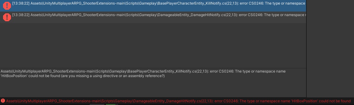 [Issue] with updated version UnityMultiplayerARPG_ShooterExtensions · Issue #1496 · suriyun ...
