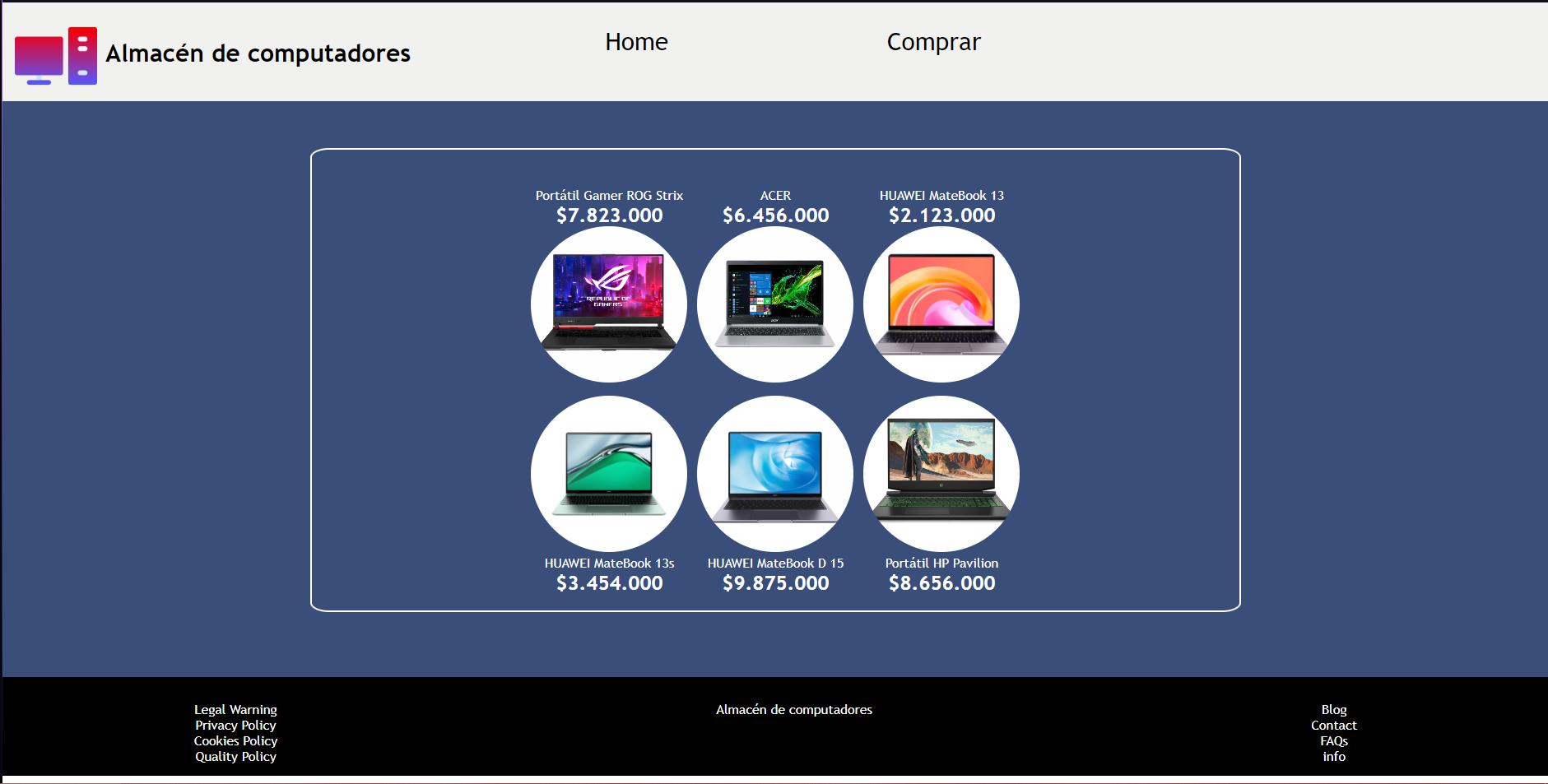 GitHub - juanhcode/Almacen-de-computadores