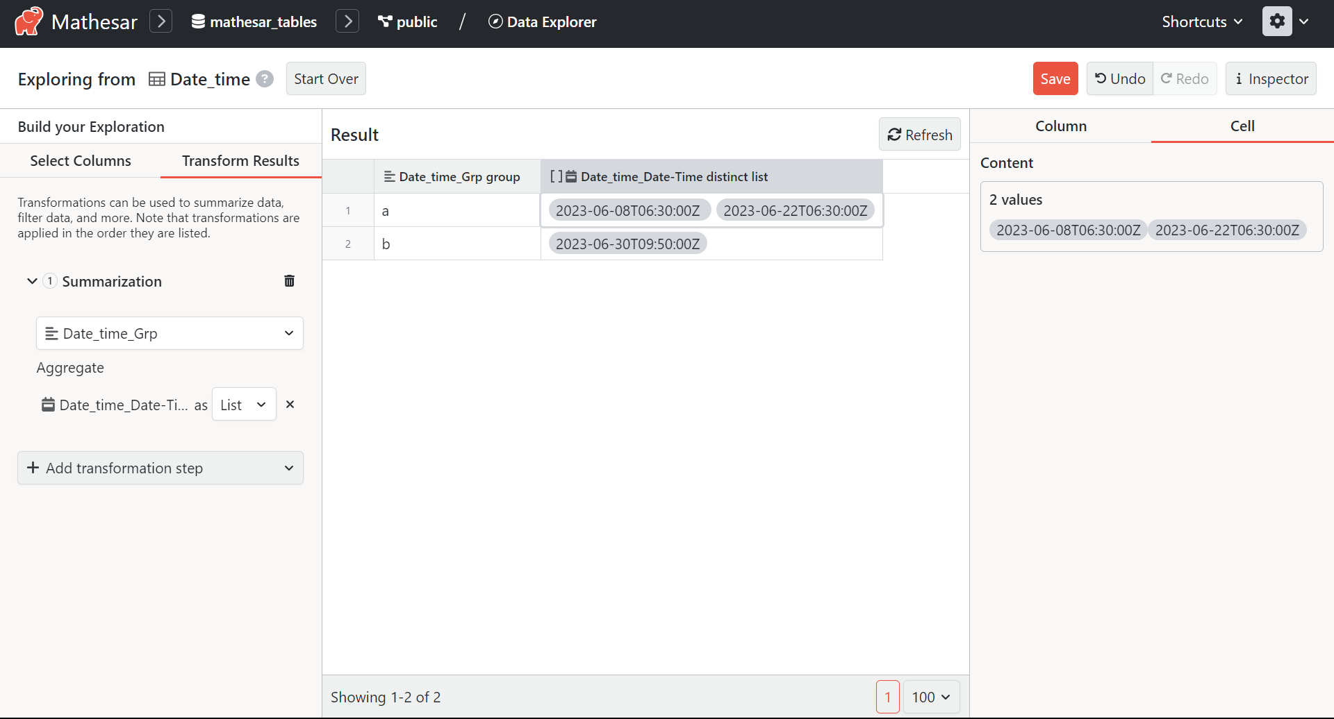  Distinct List Results In Raw Date time Format When Applied On