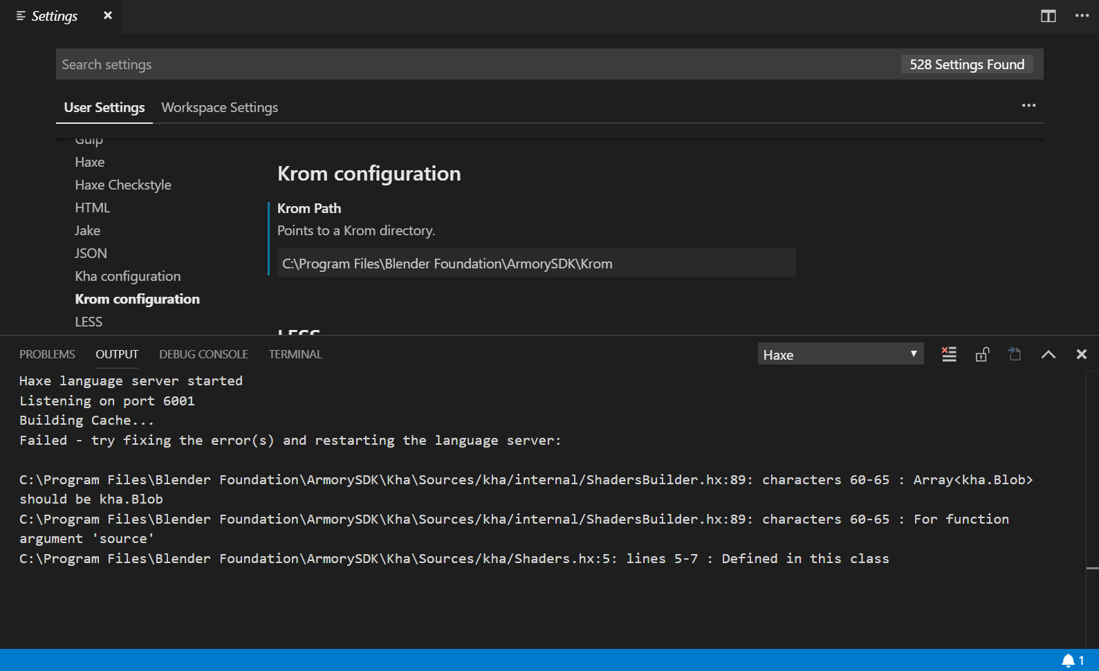 SDK error and Code editor · Issue #1684 · armory3d/armory · GitHub