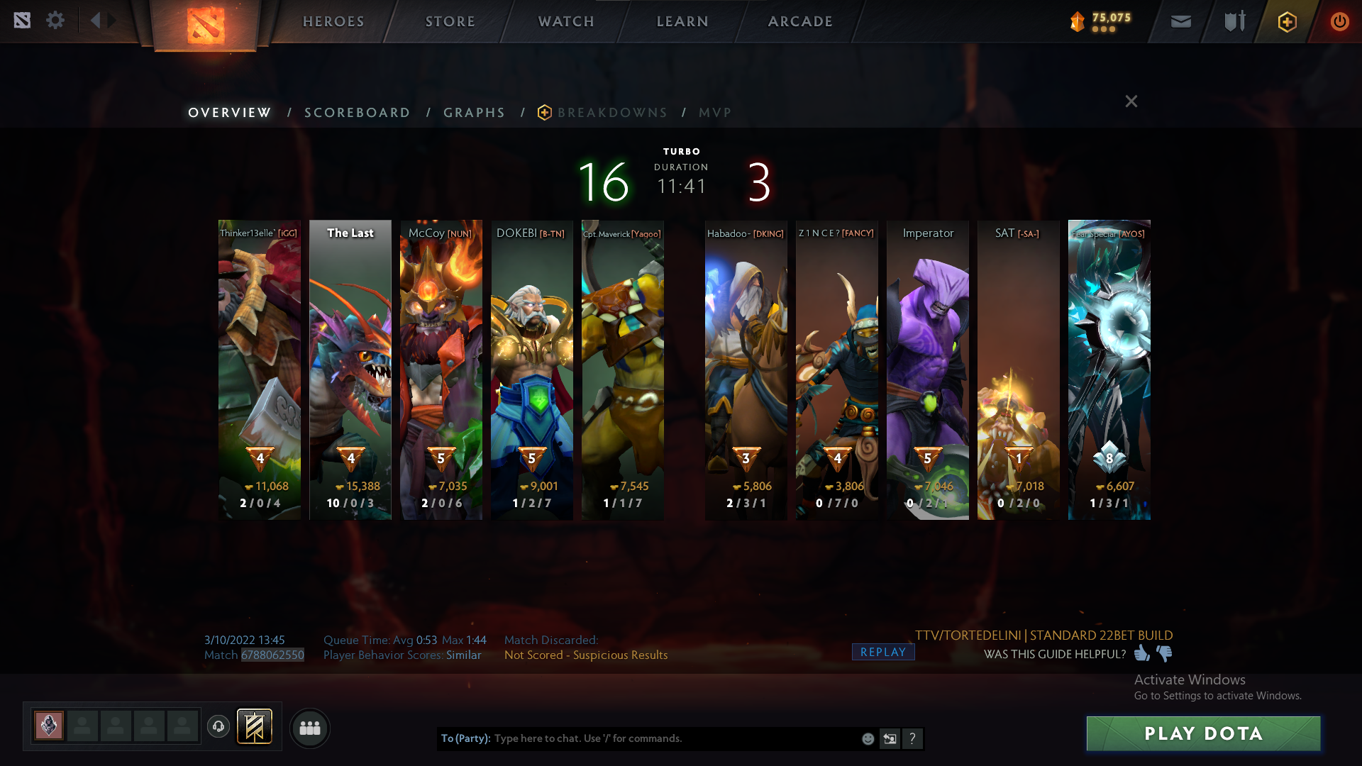 GAME DIDN'T COUNT · Issue #3600 · ValveSoftware/Dota2-Gameplay · GitHub