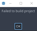 Cannot build new project and also signal methods are not connected even after creation. · Issue ...