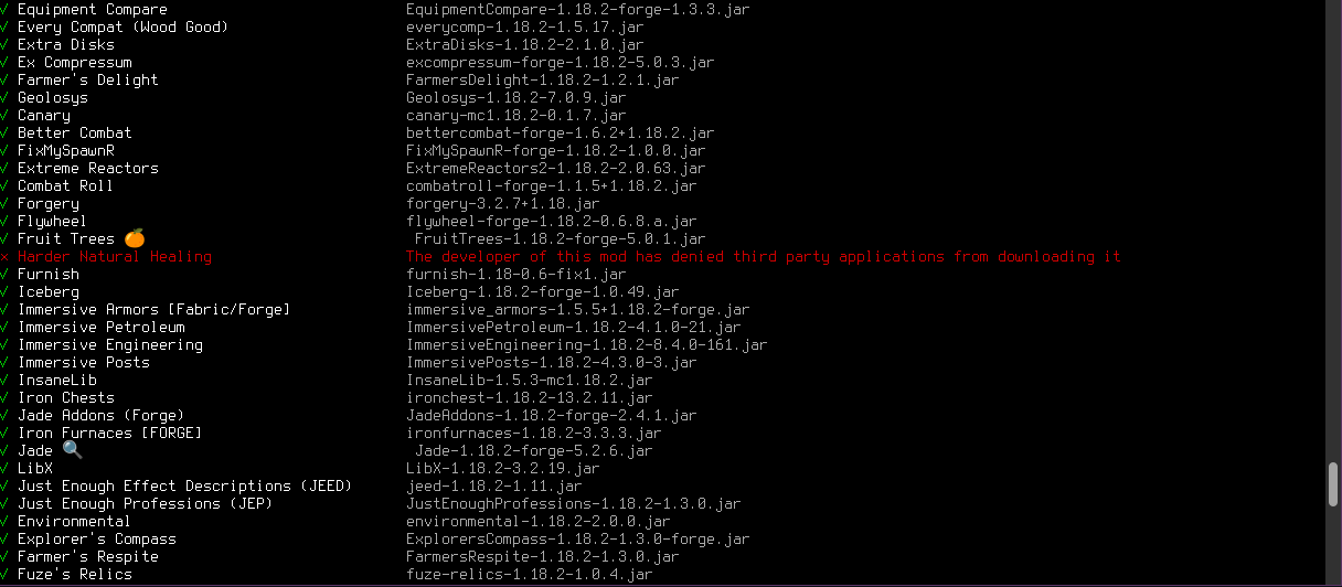 No mod name for errors during mod downloading · Issue #308 · gorilla-devs/ferium · GitHub