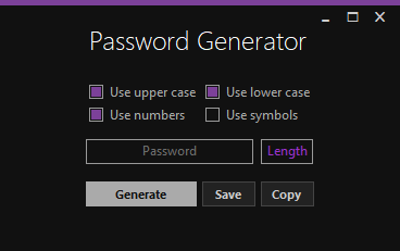GitHub - kiskol/Password-Gen: Password Generator
