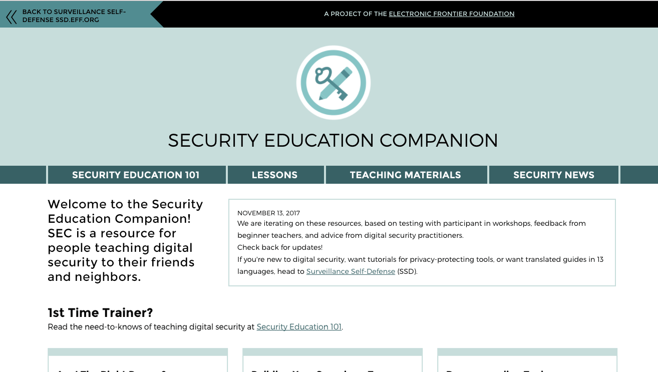 SEC front page tweak · Issue #383 · EFForg/sec · GitHub
