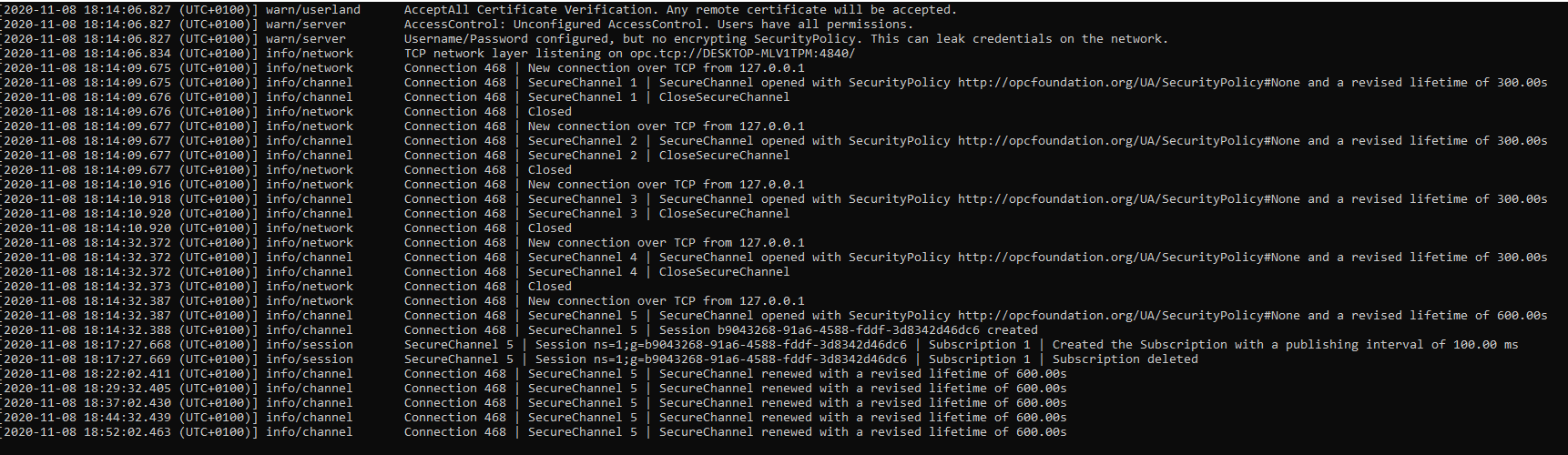 access_control_server gives errors · Issue #3999 · open62541/open62541 · GitHub