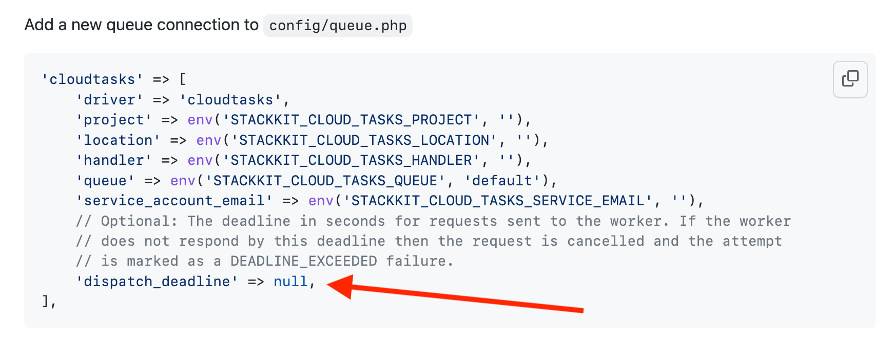 DEADLINE_EXCEEDED after 60s · Issue #48 · stackkit/laravel-google-cloud-tasks-queue · GitHub