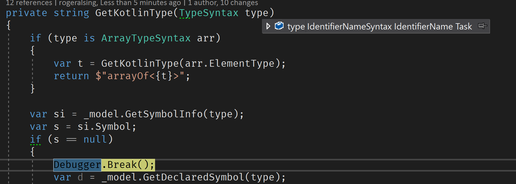 SemanticModel.GetSymbolInfo(...).Symbol returns null · Issue #20731 · dotnet/roslyn · GitHub