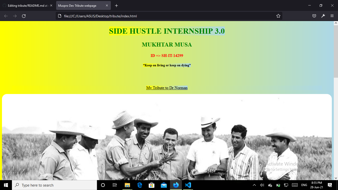 GitHub - musprodev/tribute: This is a tribute webpage to Dr Norman