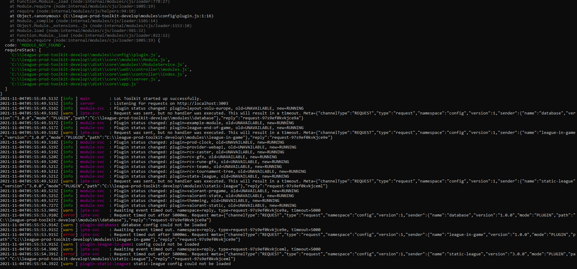 Database Error · Issue #31 · RCVolus/league-prod-toolkit · GitHub