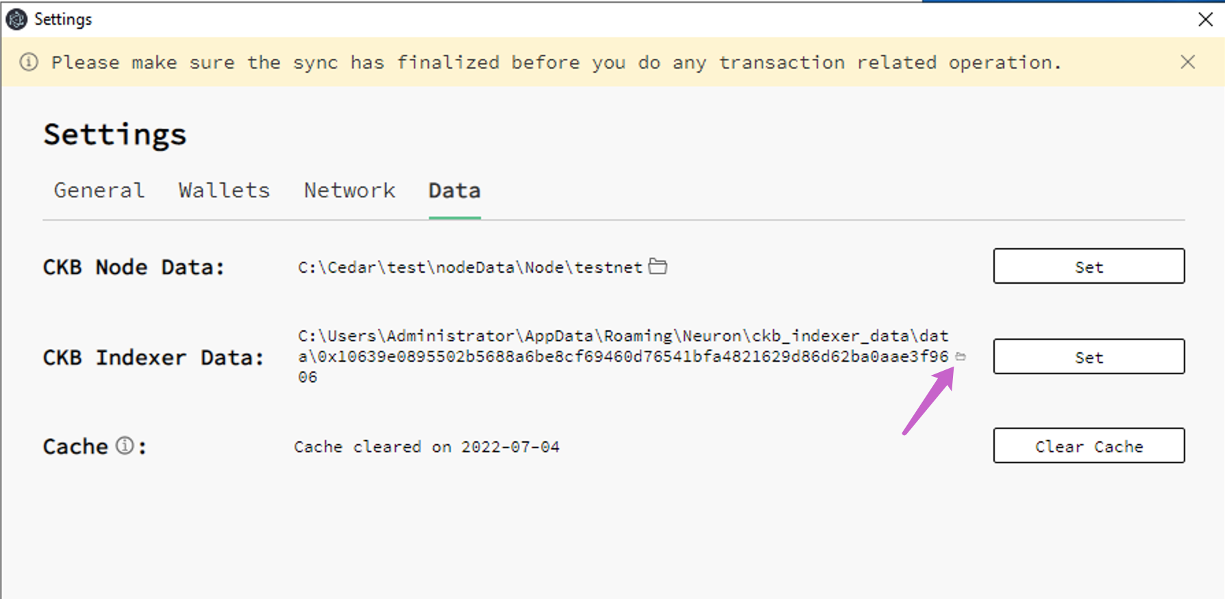 Specify path of chain's data in Setting panel · Issue #13 · Magickbase/neuron-public-issues · GitHub