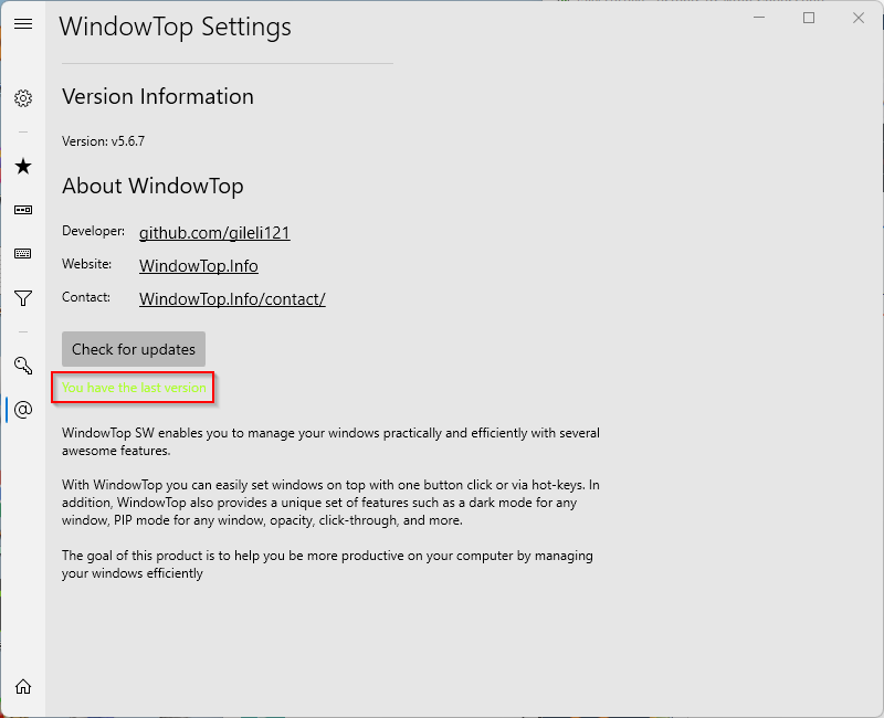 Text color makes text very hard to read · Issue #182 · WindowTop/WindowTop-App · GitHub